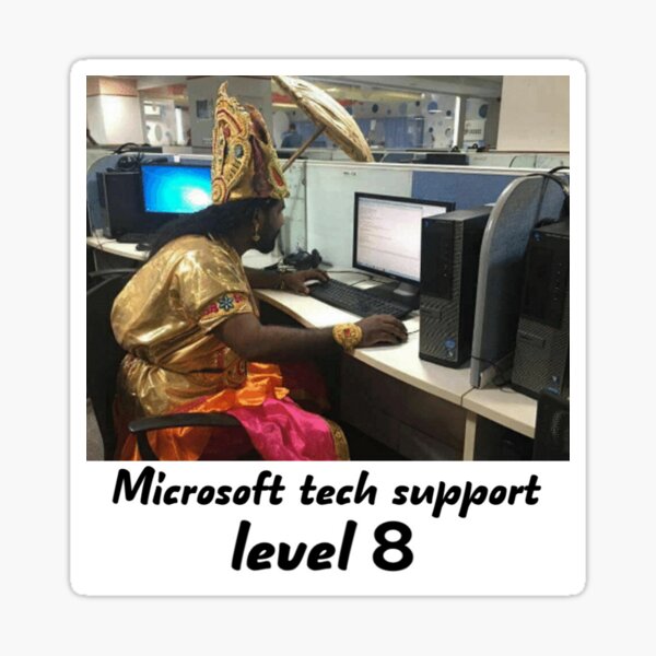 "Tech Support" Sticker for Sale by Daviscoatings | Redbubble