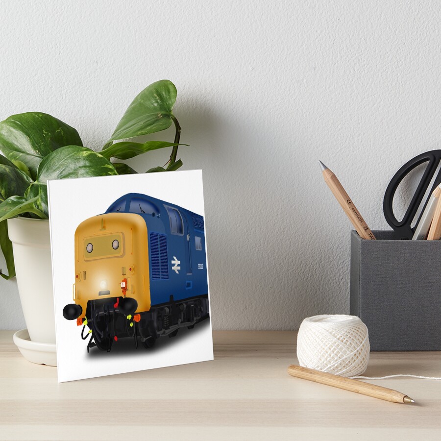 "Class 55 Deltic" Art Board Print for Sale by jameswattsart | Redbubble
