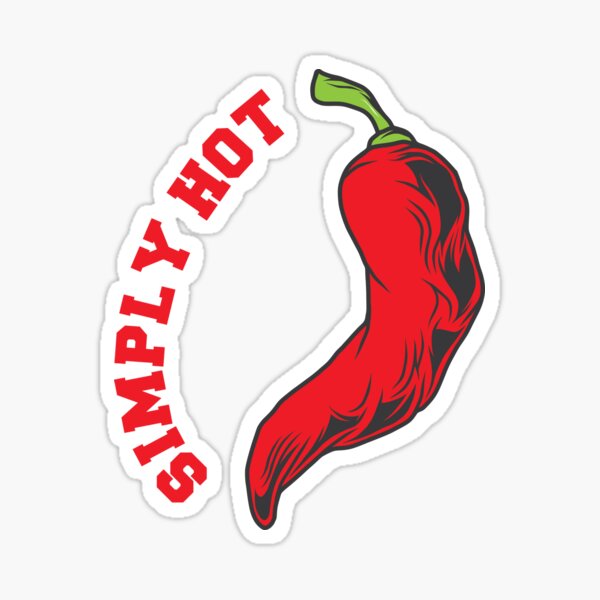 "hot spicy chilli bbq party grill chili peppers" Sticker for Sale by ...