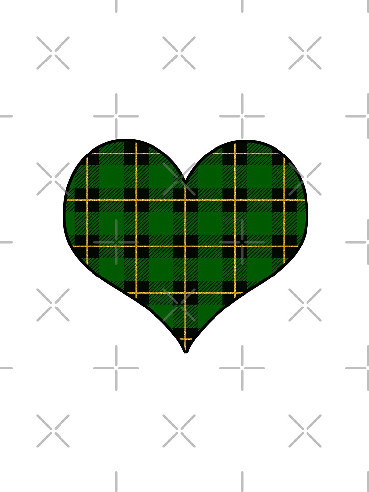 "Heart Scottish Plaid - Tartan D18" Kids T-Shirt by MVG designs | Redbubble