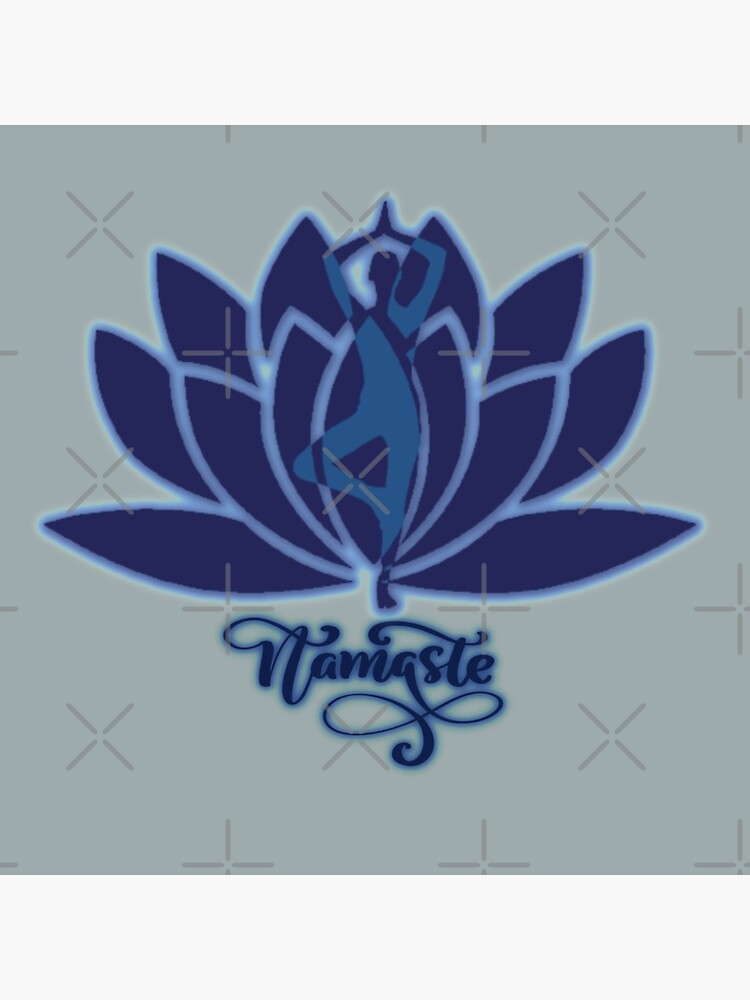 "Yoga Namaste Tree Pose" Poster for Sale by SillyFun | Redbubble