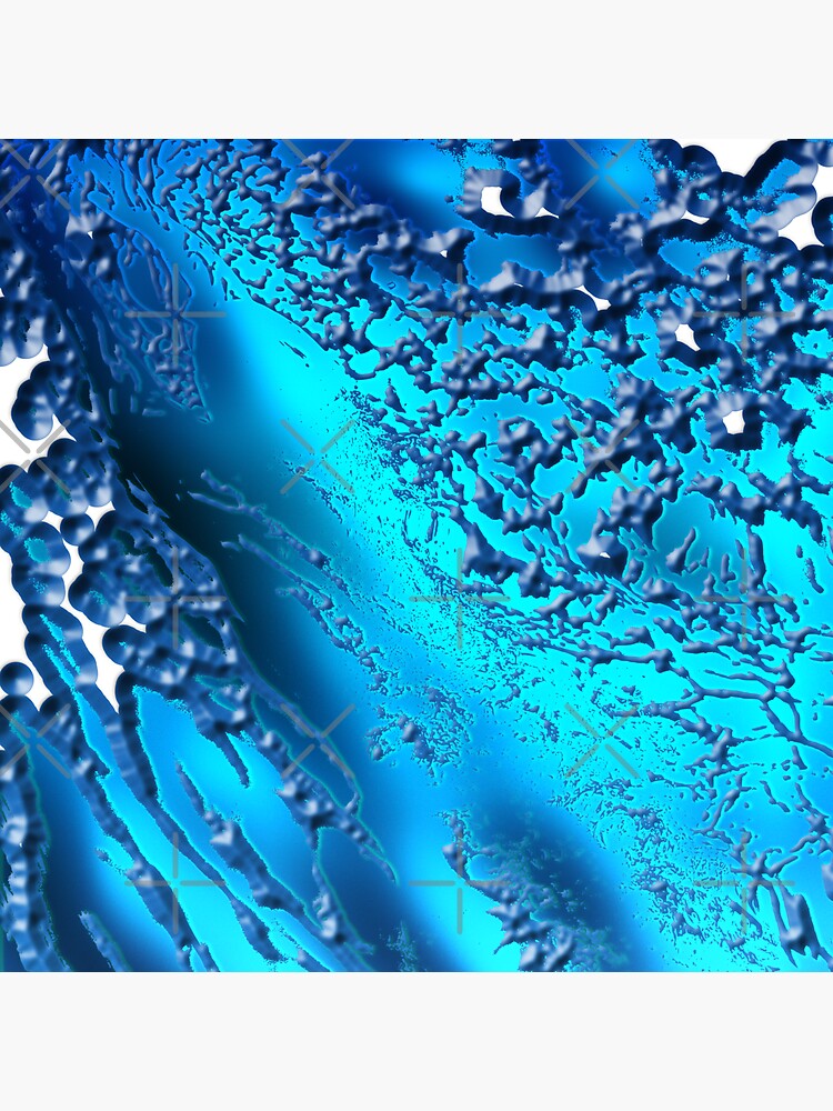 "Illustration of luminating blue water" Sticker for Sale by ReachForArt ...