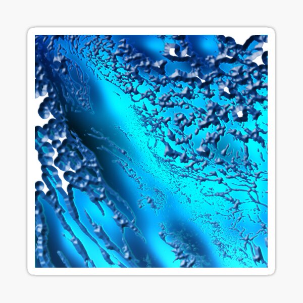 "Illustration of luminating blue water" Sticker for Sale by ReachForArt ...