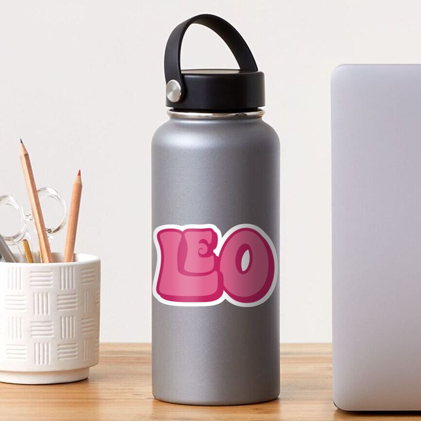 "Leo Zodiac Bubble Letter" Sticker by cath-elizabeth | Redbubble