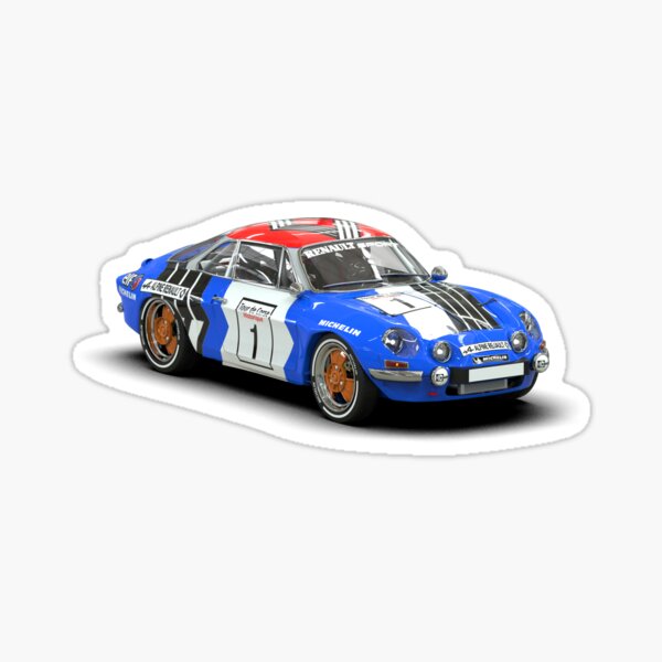 "Alpine A110" Sticker for Sale by LaPatteAModeler | Redbubble