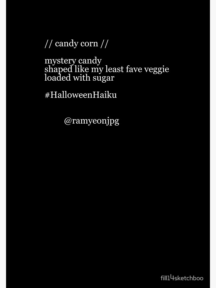 "candy corn (a poem)" Spiral Notebook by fill14sketchboo | Redbubble