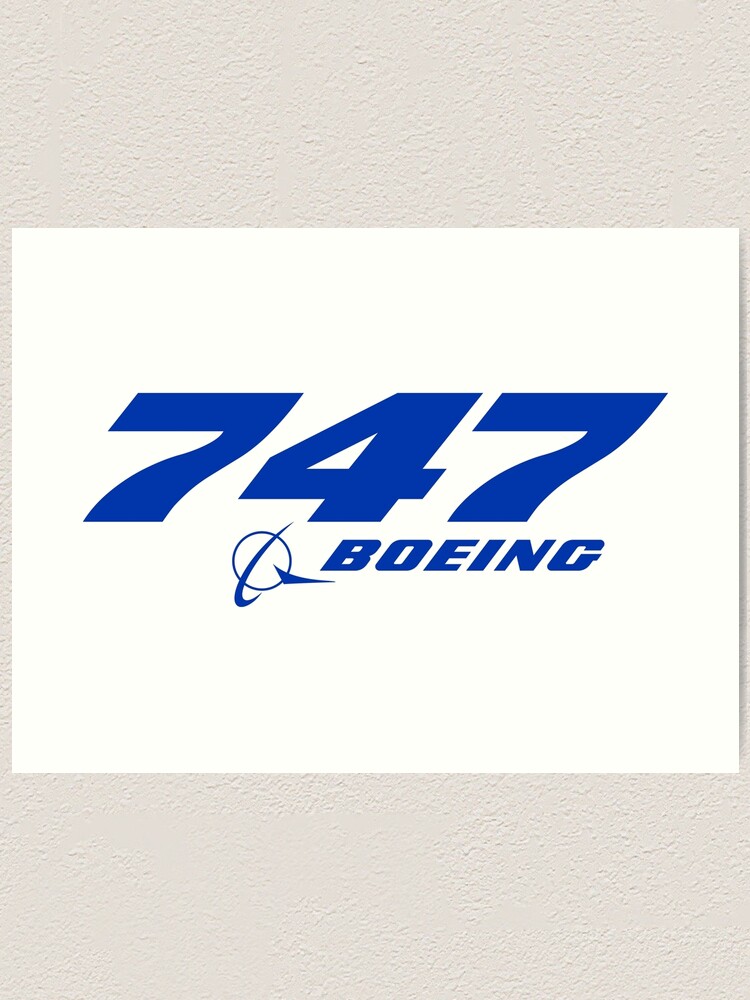 "Boeing 747 Logo" Art Print by magazinecombate | Redbubble