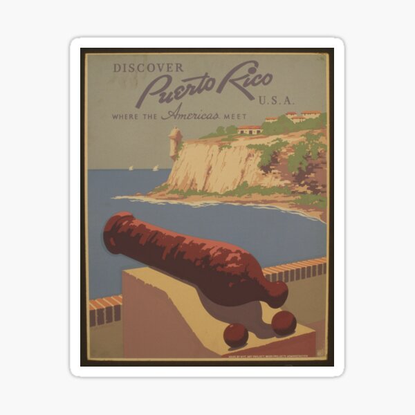 "Vintage Puerto Rico Graphic" Sticker for Sale by BoeJ | Redbubble
