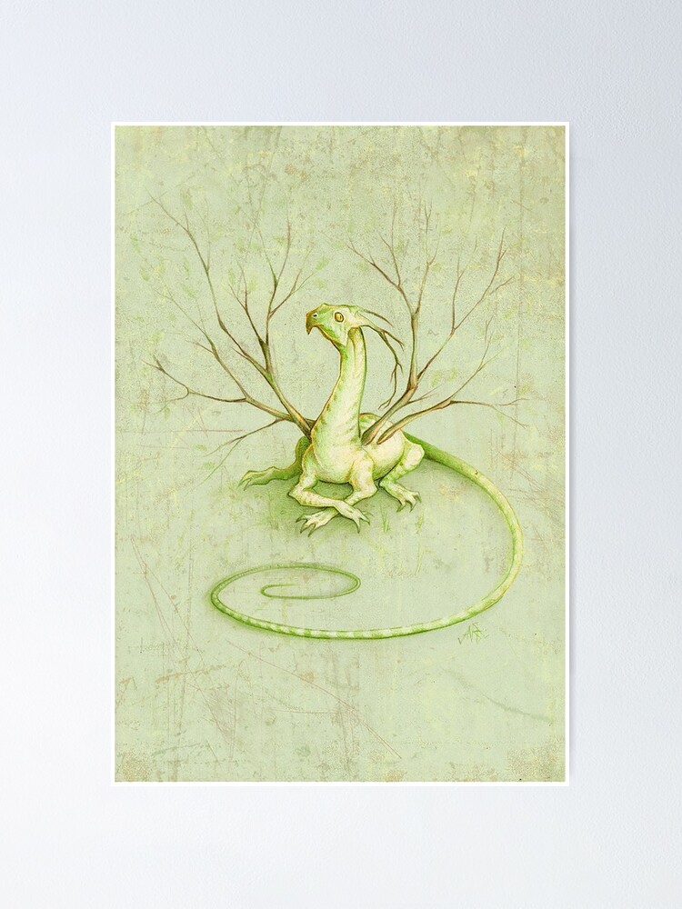 "Green tree dragon" Poster for Sale by Ishtamari | Redbubble