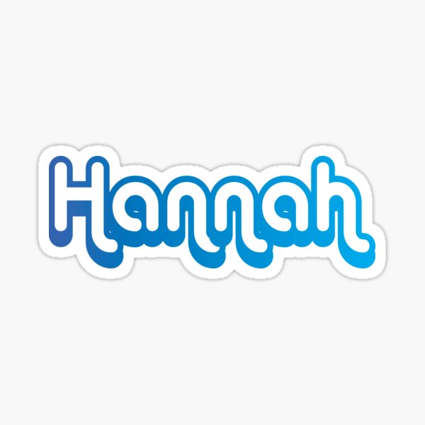 "Hannah" Sticker for Sale by ampp | Redbubble