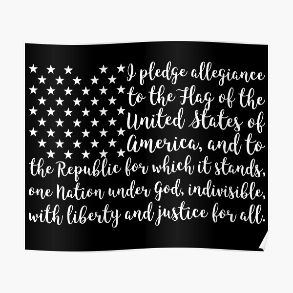 Póster «Juramento a la bandera de los Estados Unidos de América» de ...