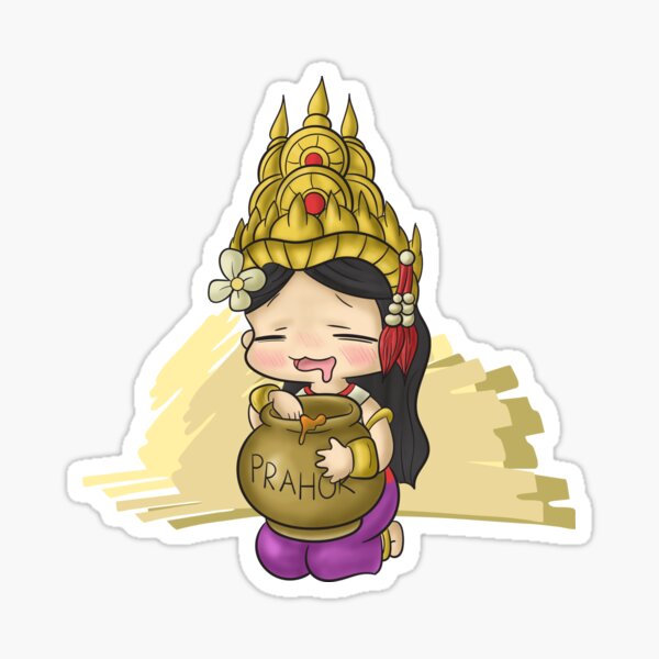 "Cambodia Cambodian Khmer Proud Woman Apsara Food Eat Girl Traditional ...