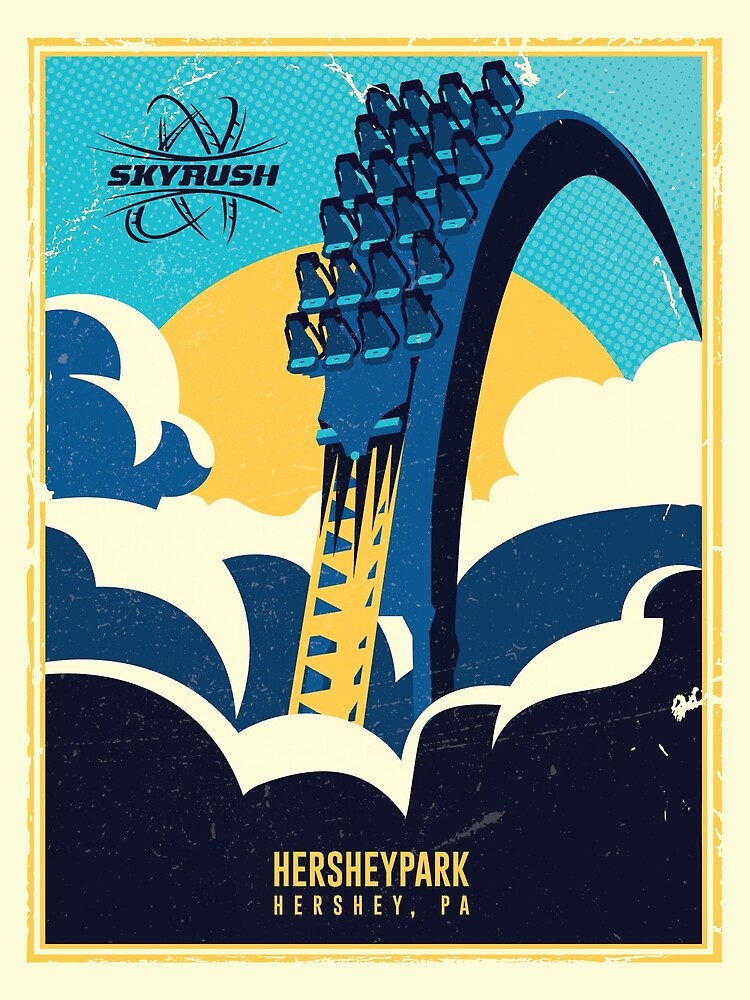 "Roller Coaster Poster 1" Poster for Sale by ggomes | Redbubble