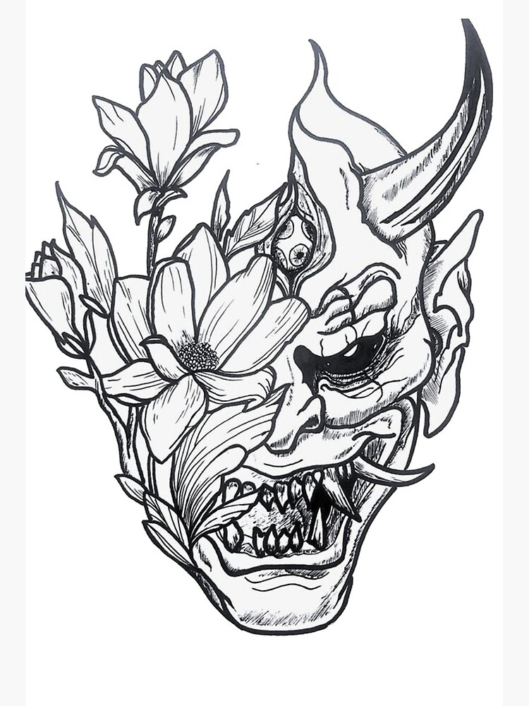 "Flower demon - horror" Art Board Print for Sale by RDclothes | Redbubble