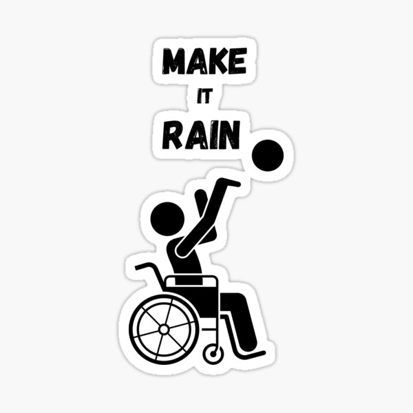 "Make it rain" Sticker for Sale by allaboutsportss | Redbubble