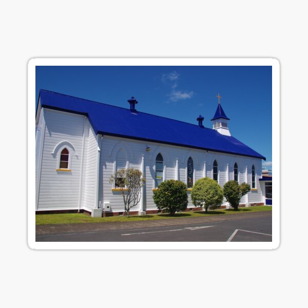 "St. Andrews, Whangarei" Sticker for Sale by lezvee | Redbubble