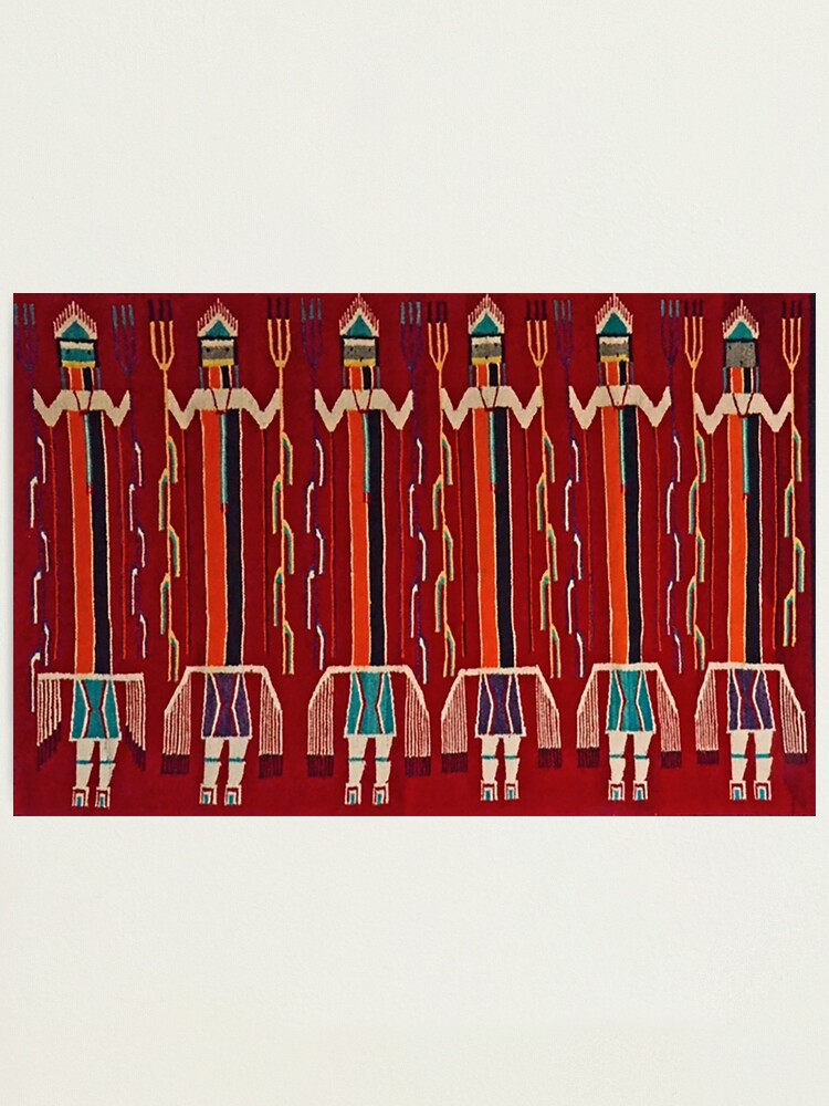 Lámina fotográfica «manta navajo, arte del sudoeste, arte nativo ...