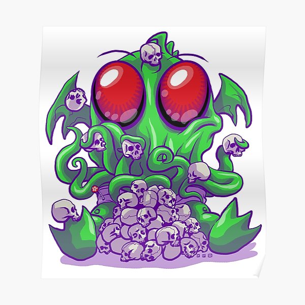 "Lil' Cthulhu II" Poster for Sale by cs3ink | Redbubble