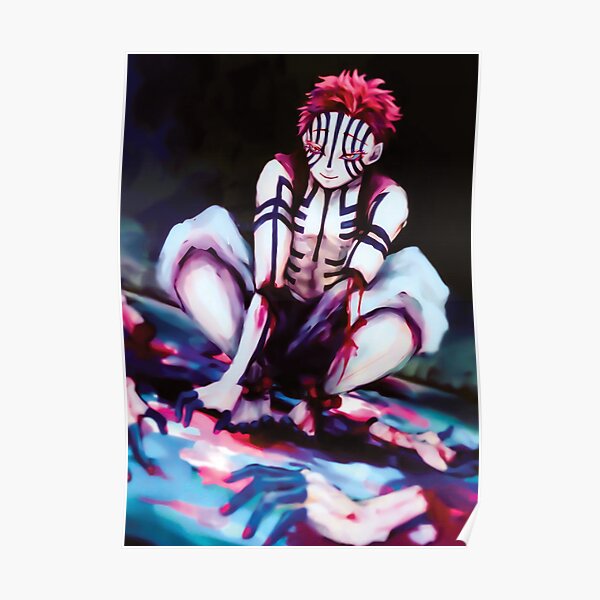 "Akaza Demon Slayer " Poster for Sale by jerestudio | Redbubble