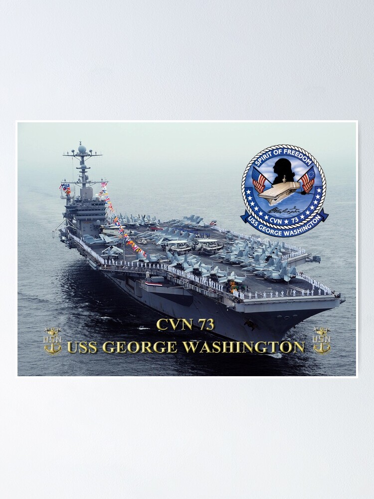 "CVN-73 USS George Washington" Poster for Sale by BasilBarfly | Redbubble