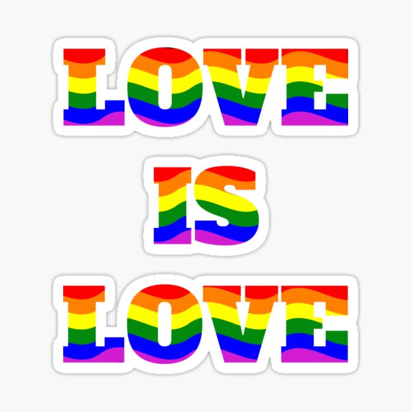 "Love is Love - LGBTIQ" Sticker by Pride-Arts | Redbubble