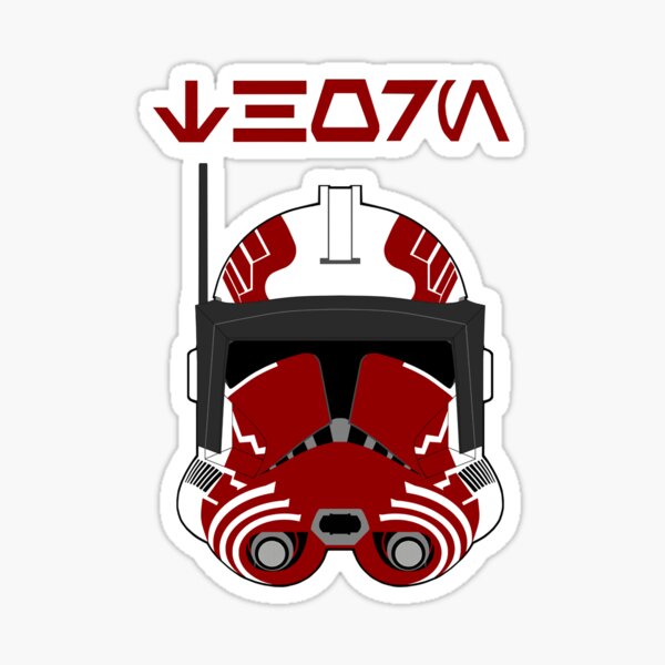 "helmet clone commander thorn " Sticker for Sale by CodyMotzner | Redbubble