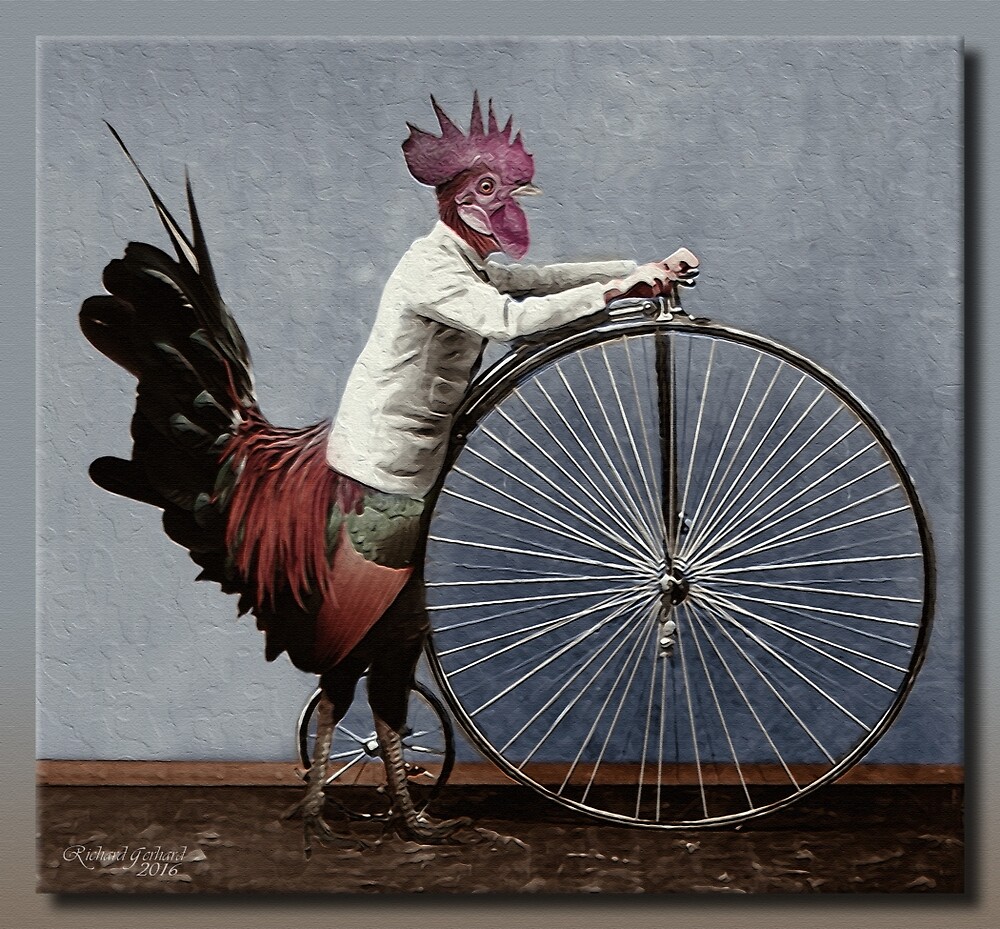 "Red Rooster Bicycles" by Richard Gerhard | Redbubble