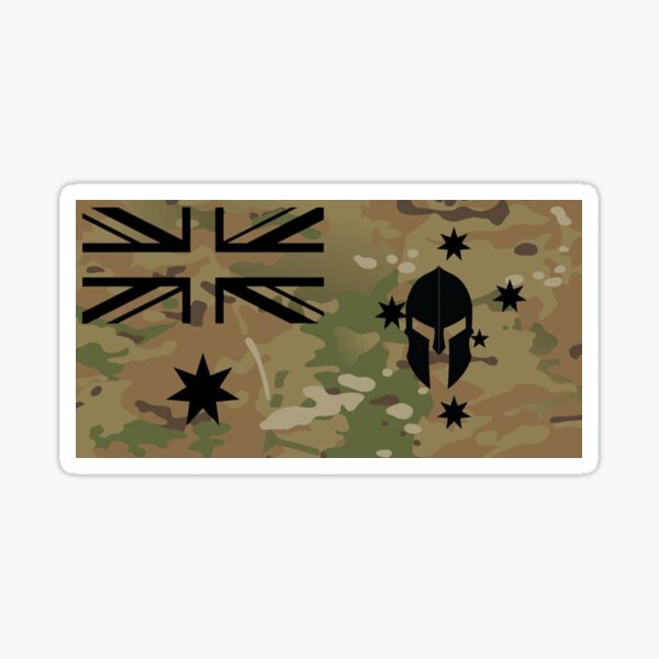 "Australian Flag Multicam (Spartan)" Sticker for Sale by RENAGADE4LYF ...