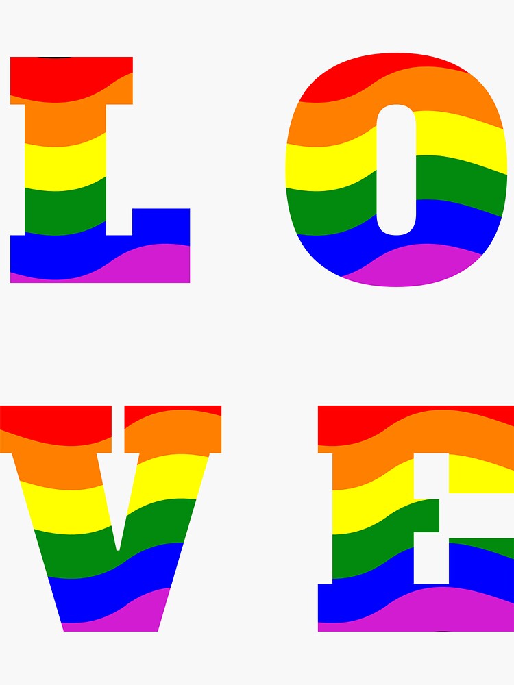 Love Pride Lgbtiq Sticker By Pride Arts Redbubble