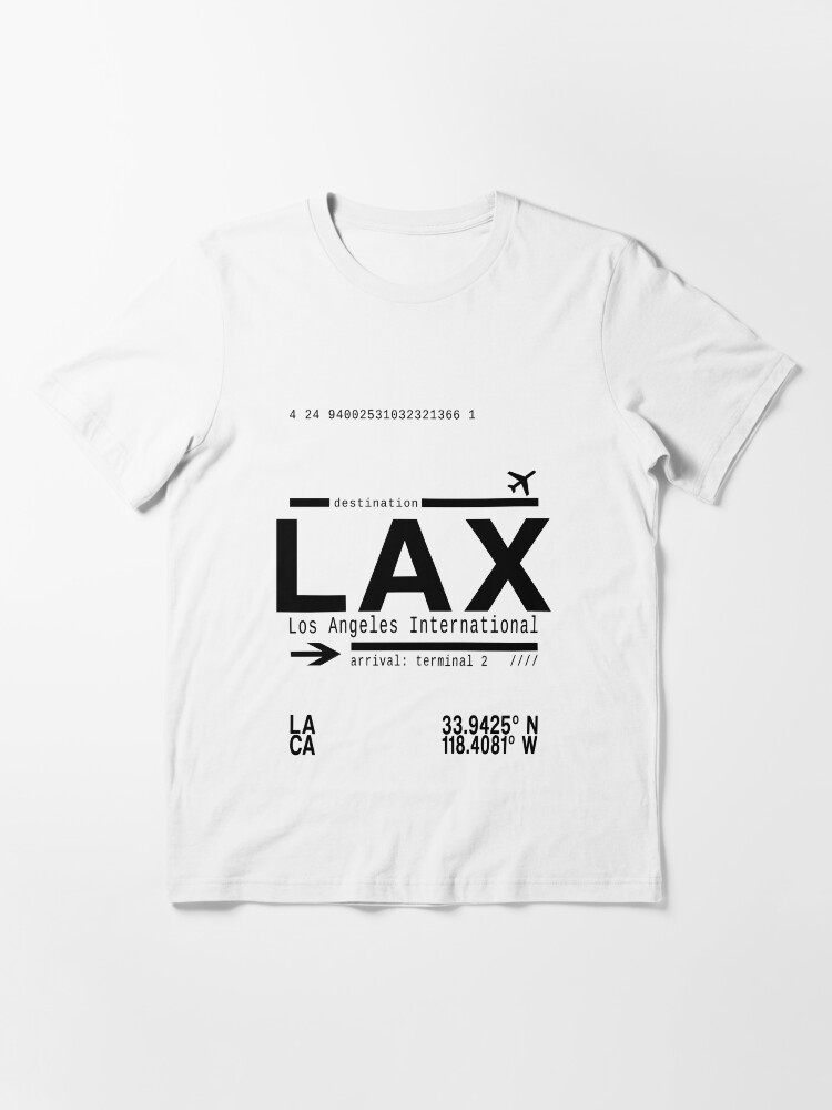"LAX Los Angeles International Airport" T-shirt for Sale by ...