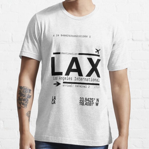 "LAX Los Angeles International Airport" T-shirt for Sale by ...