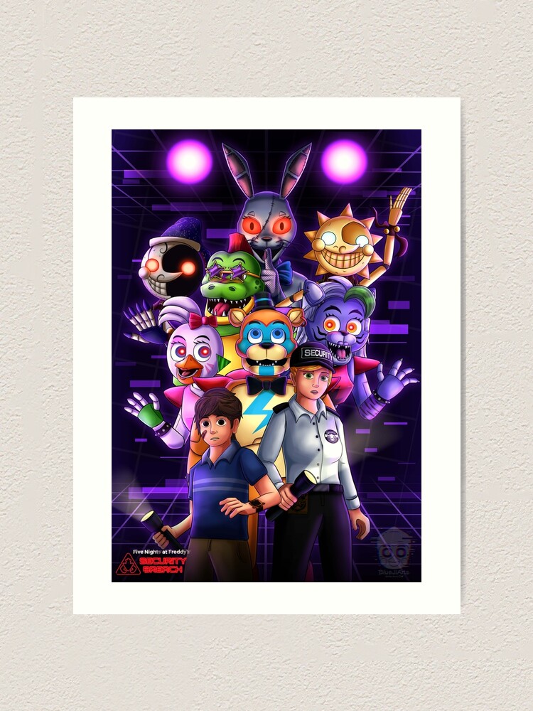 "fnaf security breach poster" Art Print by lewisjill | Redbubble
