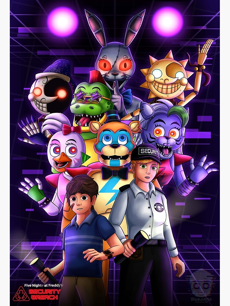 "fnaf security breach poster" Poster for Sale by lewisjill | Redbubble