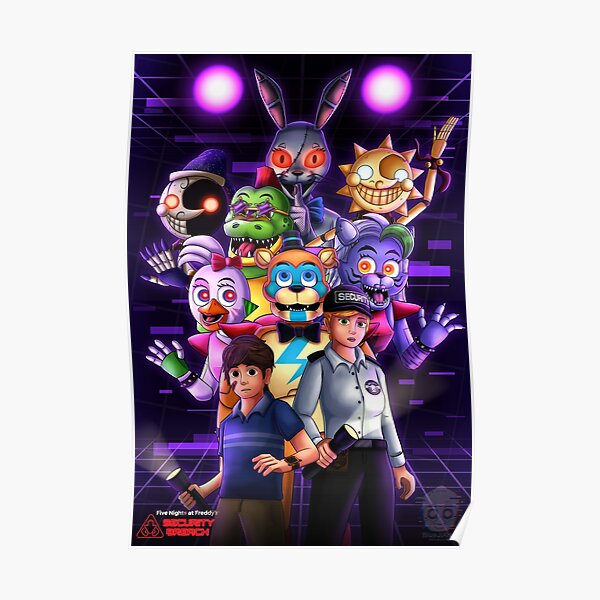 "fnaf security breach poster" Poster for Sale by lewisjill | Redbubble