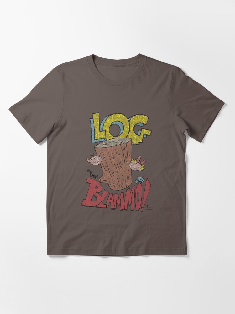 "Log by Blammo (Retro Distressed Look)." T-shirt for Sale by ...