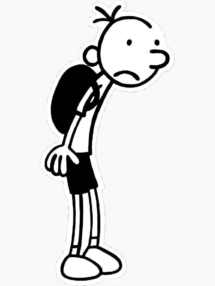 "Diary Of A Wimpy Kid Design" Sticker for Sale by ELIJAHYOUN | Redbubble