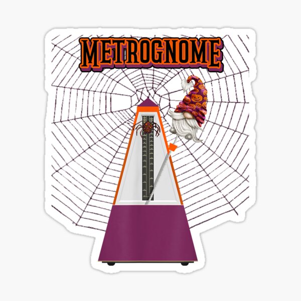 "METROGNOME - HALLOWEEN GNOME PUN FOR MUSICIANS METRONOME T-Shirt ...
