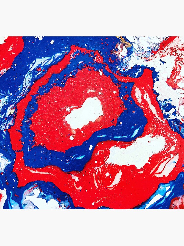 "Red, White and Blue Paint Hydro dip" iPhone Wallet for Sale by ...