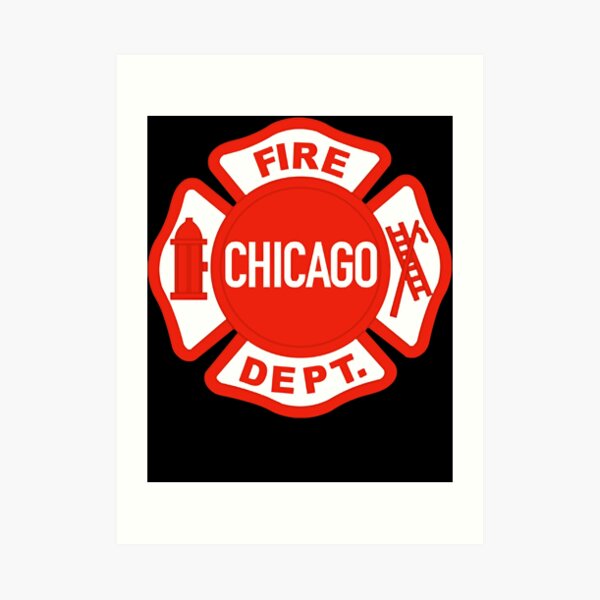 "CHICAGO FIRE LOGO " Art Print for Sale by perkinsjaim | Redbubble