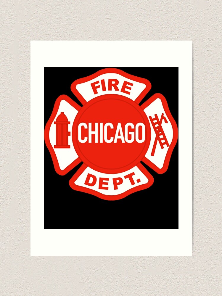 "CHICAGO FIRE LOGO " Art Print for Sale by perkinsjaim | Redbubble