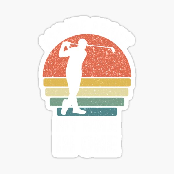 "Ask me about my hole in one" Sticker by GerhildNeubauer | Redbubble