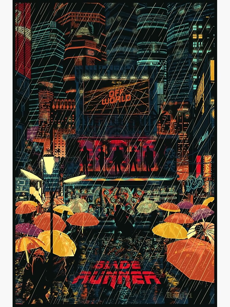 "Blade Runner Off World Rain City" Poster for Sale by Grakeniee | Redbubble