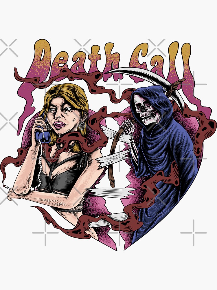 "Death Call" Sticker for Sale by nvndrk | Redbubble