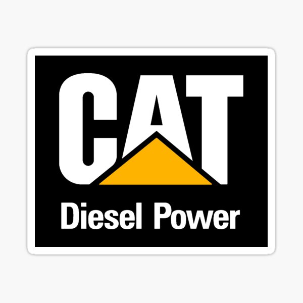 "CAT DIESEL POWER STICKER-LOGO" Sticker by AlbertKiano39 | Redbubble