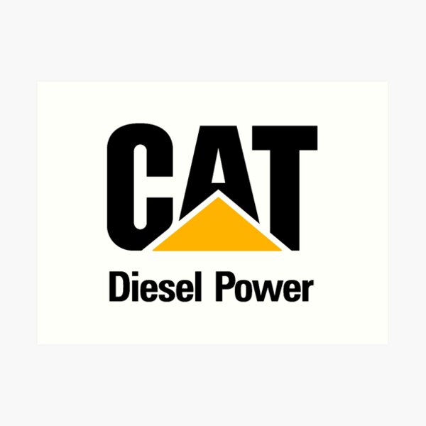 "CAT DIESEL POWER STICKER-LOGO" Art Print for Sale by AlbertKiano39 ...