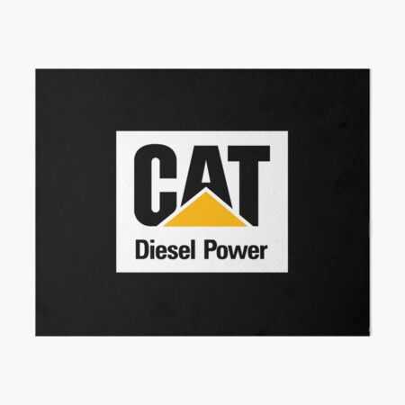 "CAT DIESEL POWER STICKER-LOGO" Art Board Print for Sale by ...