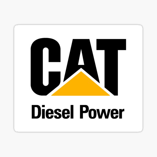 "CAT DIESEL POWER STICKER-LOGO" Sticker by AlbertKiano39 | Redbubble