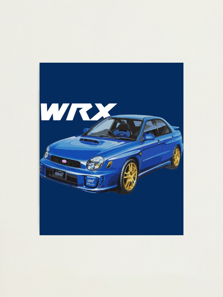 "JDM WRX GDB Bugeye RALLY BLUE " Photographic Print by Markitame ...
