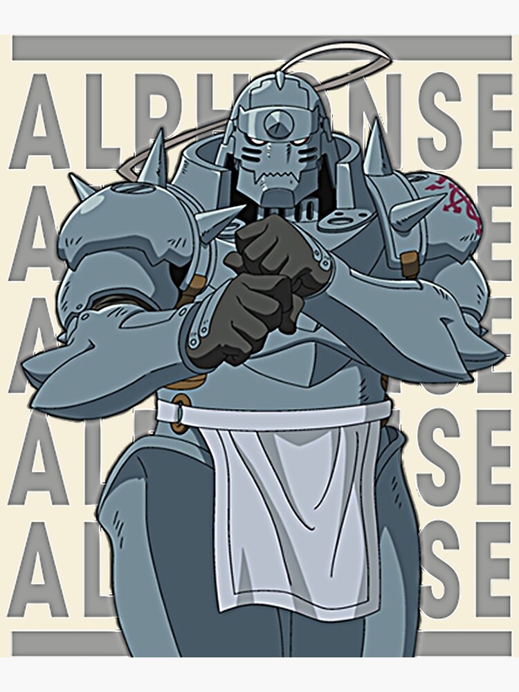 "Funny Art Love Fullmetal Alchemist Anime Alphonse " Poster for Sale by ...