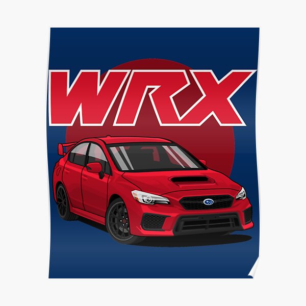 "WRX Subaru JDM Car " Poster for Sale by Markitame | Redbubble